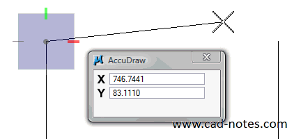 MicroStation tutorial: AccuDraw and AccuSnap | CADnotes